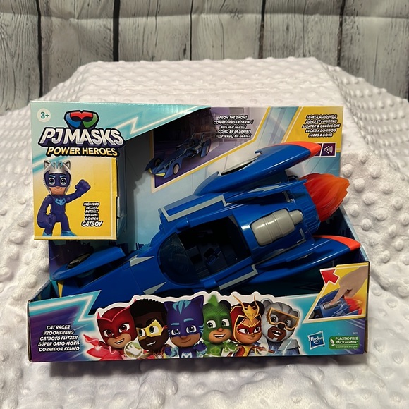 Hasbro | Toys | New Pj Masks Power Heros Catboy Cat Racer Vroomerang ...